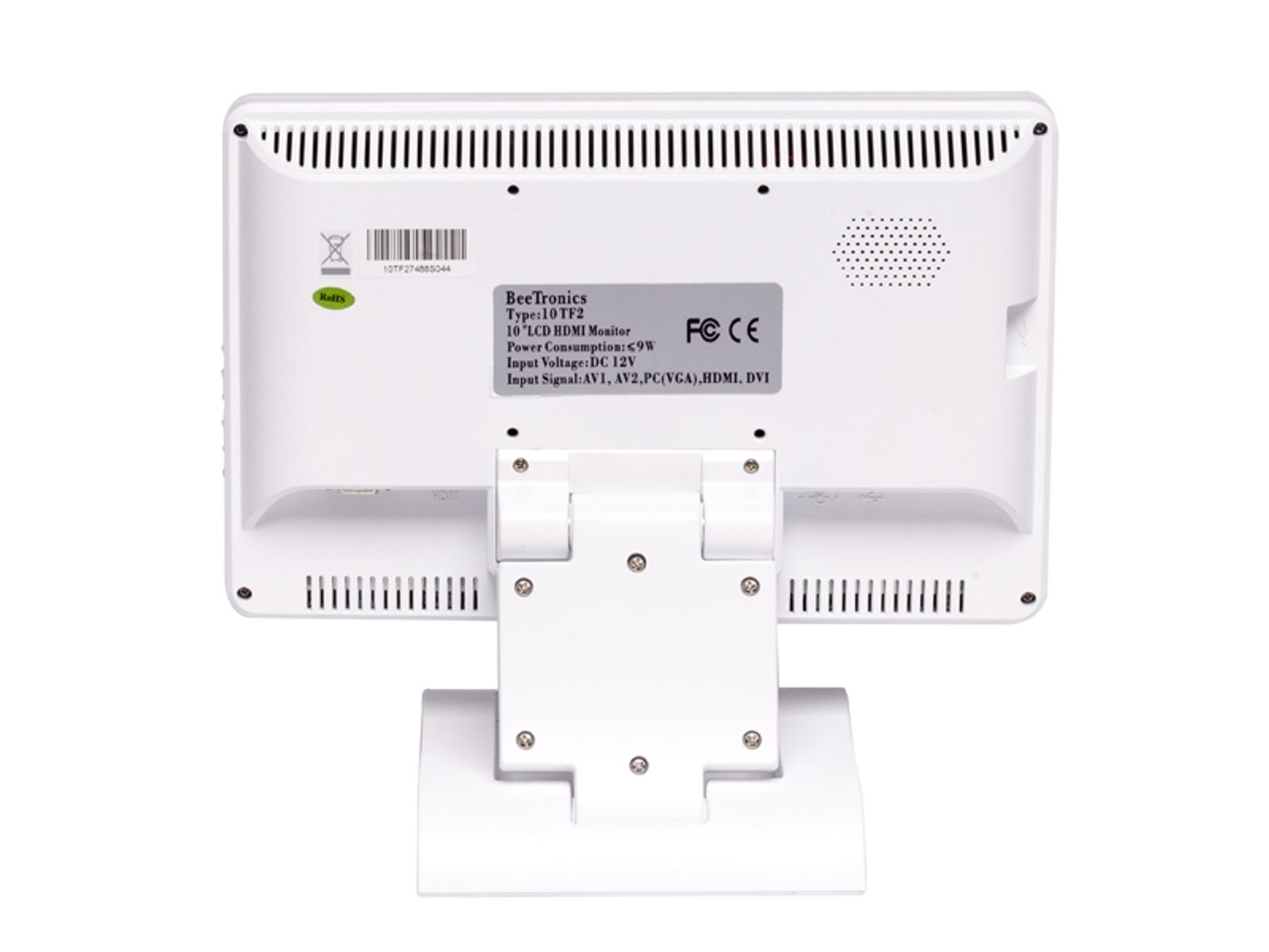10 Zoll Monitor mit HDMI (Weiß)